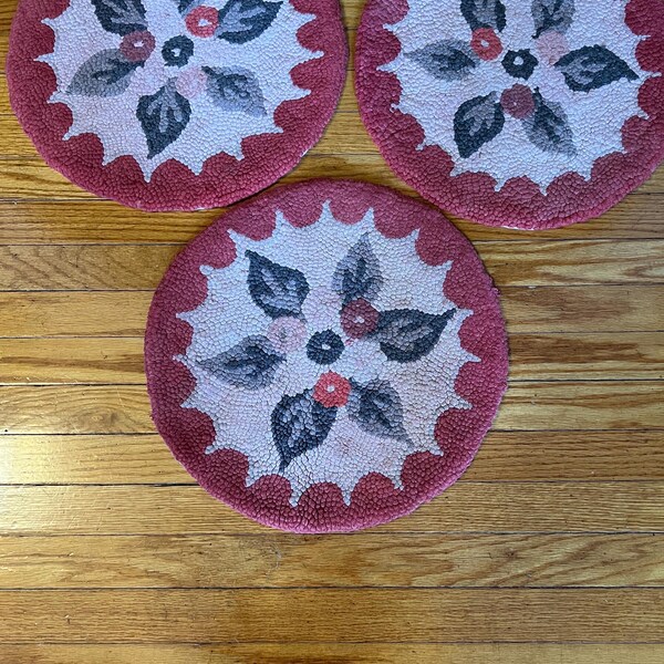 Hooked Chair Pads - Etsy