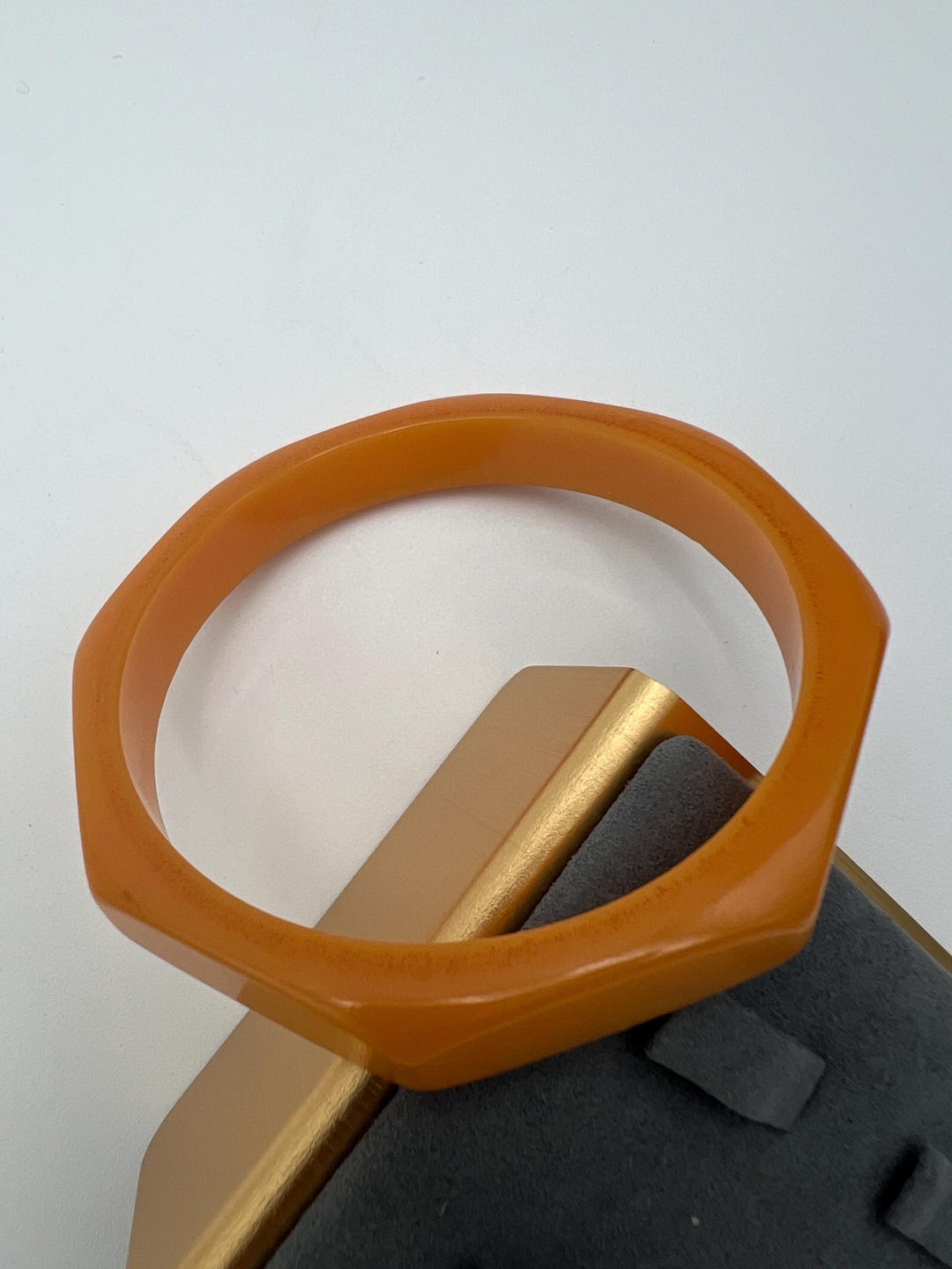 Vintage Butterscotch Bakelite Octagonal Bangle Bracelet - Etsy