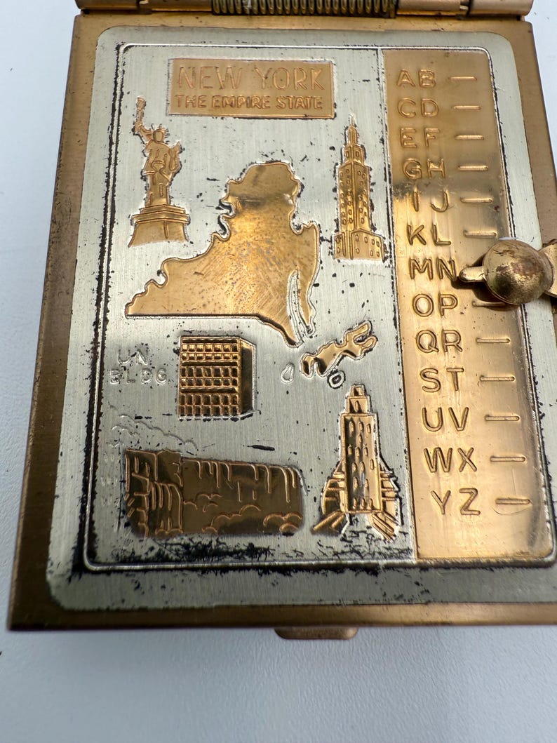 Vintage New York Souvenir Pop up Address Book - Etsy