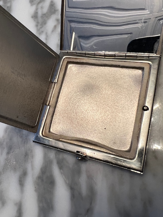 Antique wadsworth sterling silver compact - Gem