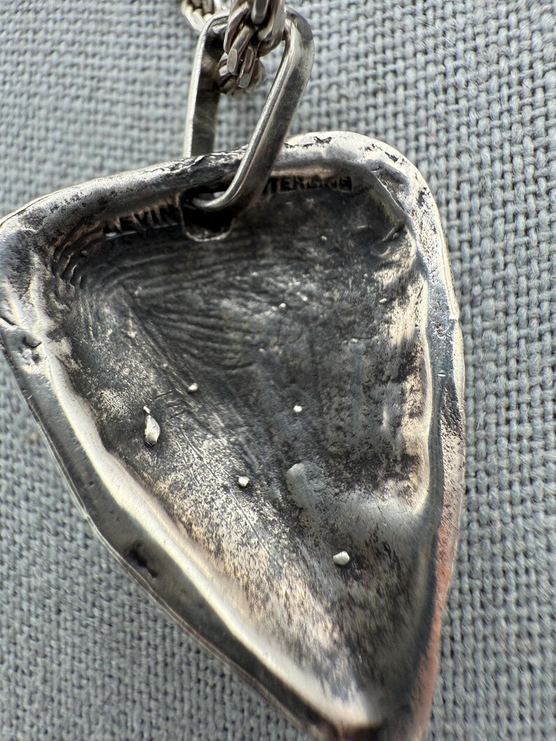 Rare Early Ed Levin Sterling Silver Abstract Face Pendant on Sterling ...