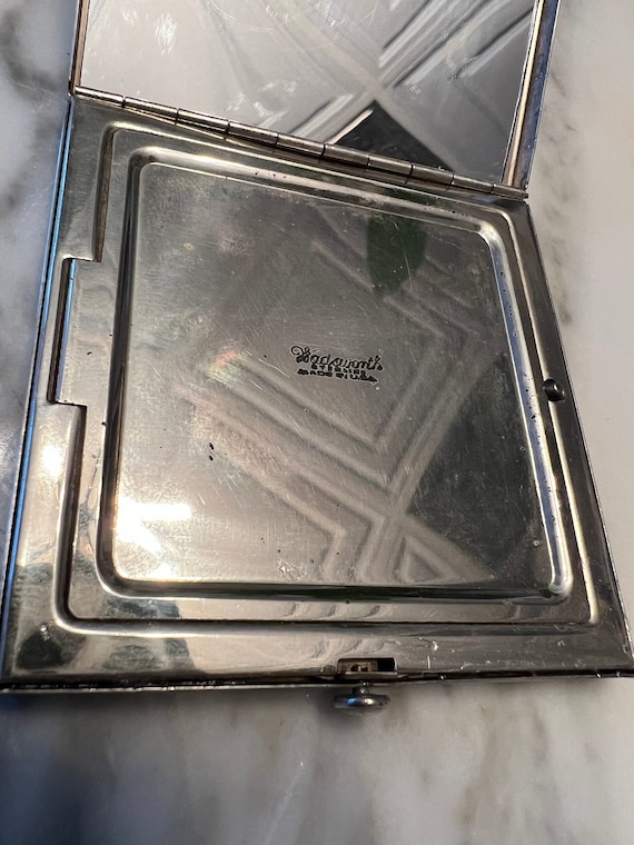 Antique wadsworth sterling silver compact - Gem