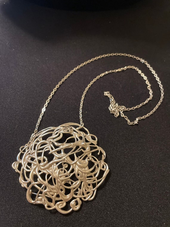 Vintage silver metal lace - Gem