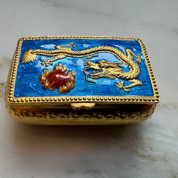 Chinese Enamel Box - Etsy