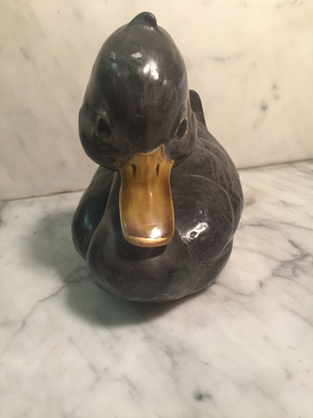 Vintage Anthony Freeman Pottery Gray Mallard Duckvintage - Etsy