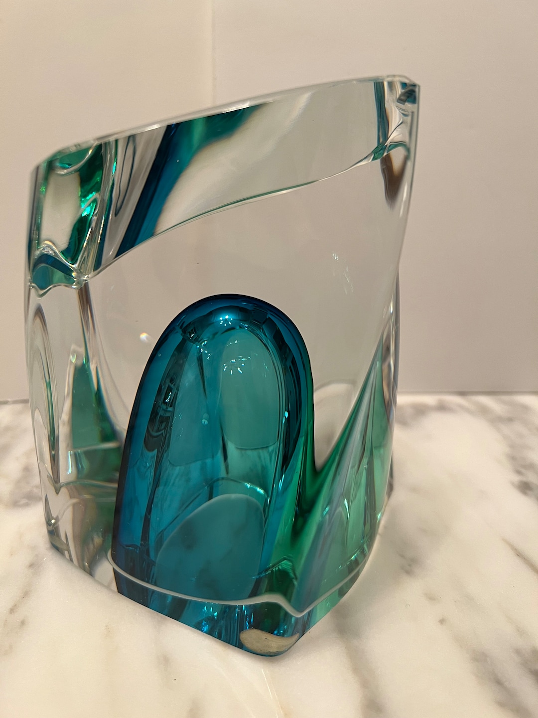 Vintage Kosta Boda by Goran Warff 98806 Art Glass Paperweight Sculpture ...