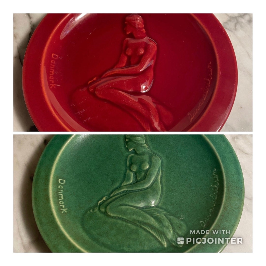 Vintage Edvard Eriksen Little Mermaid Plate by Keramik Denmark - Etsy