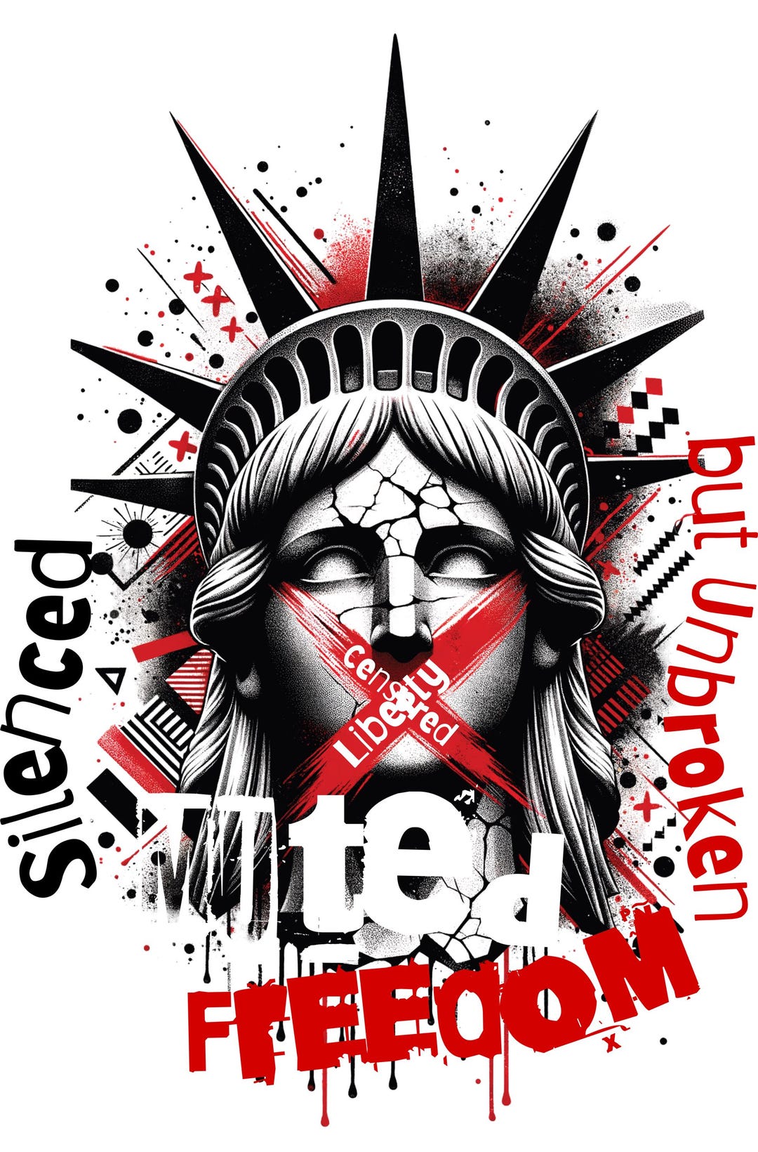 Muted Freedom, Silence but Strong, Quiet Resistance, Voices Unheard ...