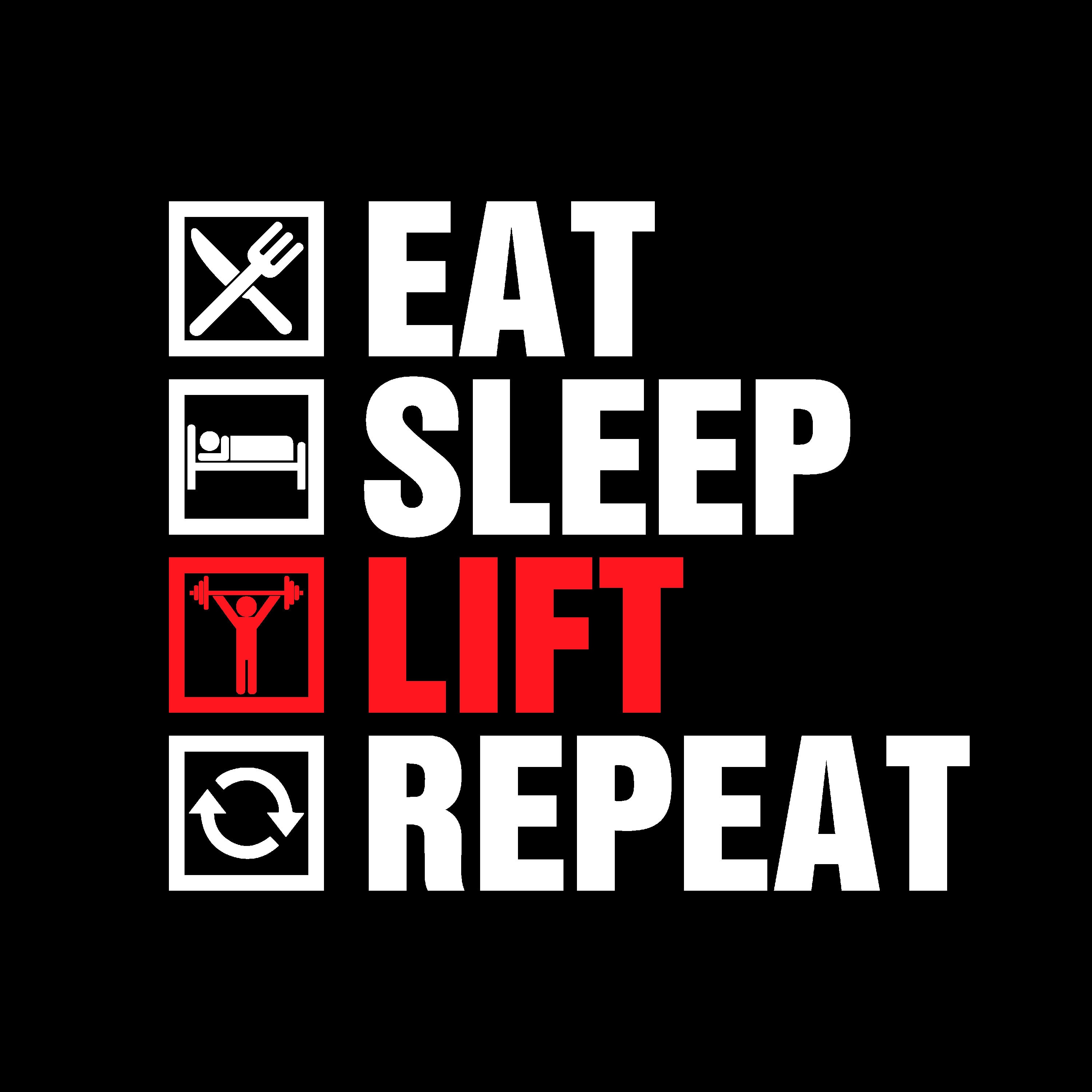 Eat, Sleep, Lift, Gym Lovers, Lifting Weights, Natty, Body Building ...