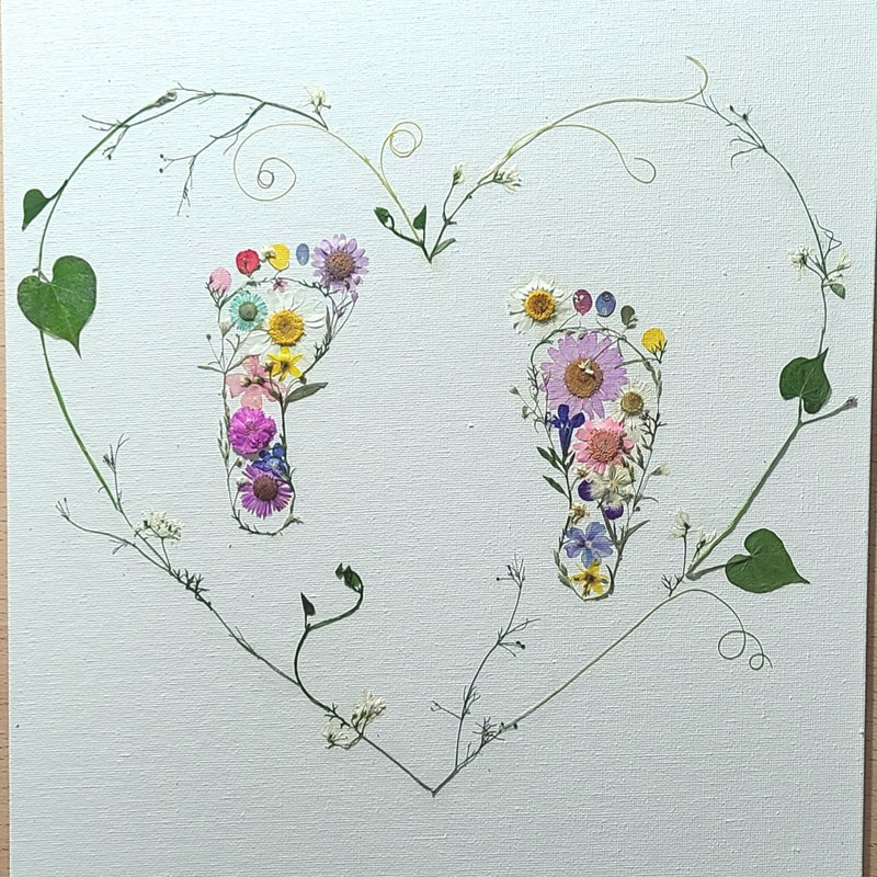 Footprint Flower - Etsy