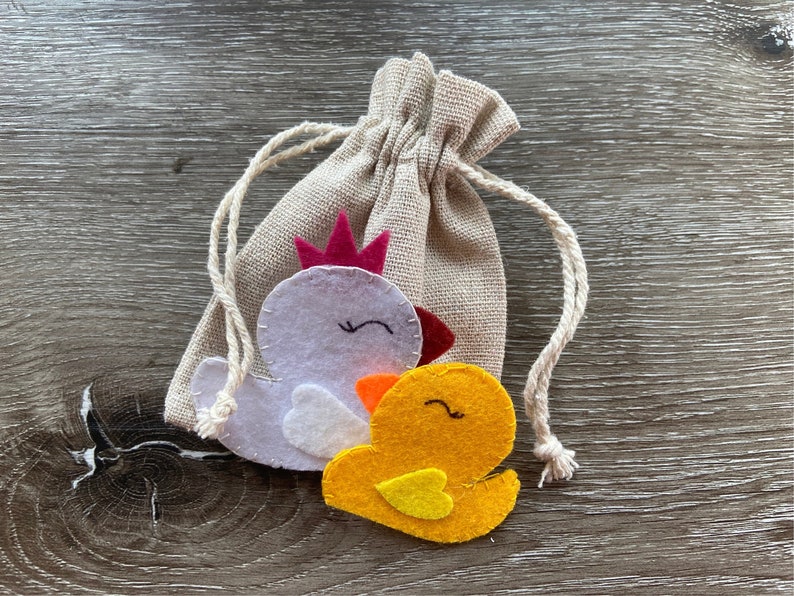 5 Little Ducks Felt Finger Puppet Set String Bag - Etsy