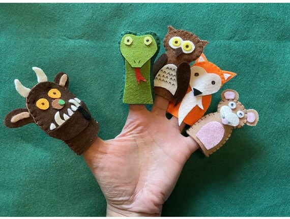 Gruffalo Felt Finger Puppet Set - Etsy Australia