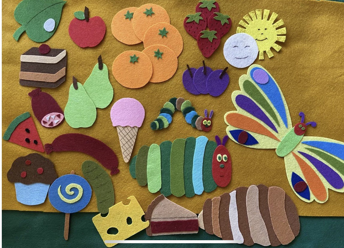 The Very Hungry Caterpillar Felt Board Story - Etsy