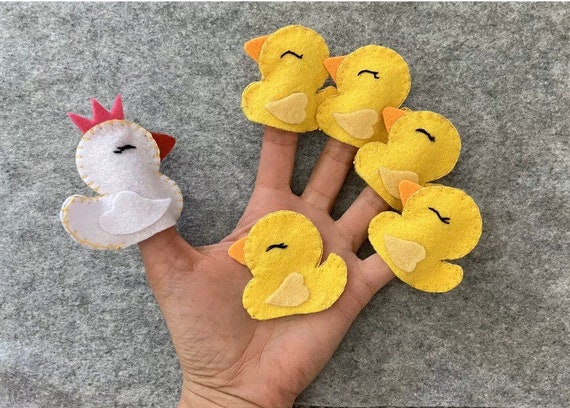 5 Little Ducks Felt Finger Puppet Set - Etsy