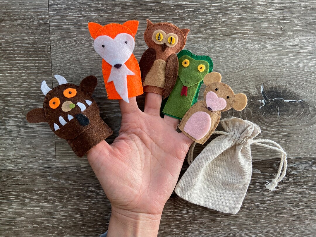 Gruffalo Felt Finger Puppet Set - Etsy Australia