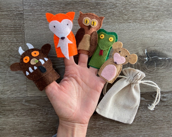 Gruffalo Felt Finger Puppet Set - Etsy