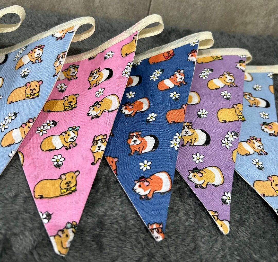 Guinea Pig Fabric Bunting Made in UK - Etsy
