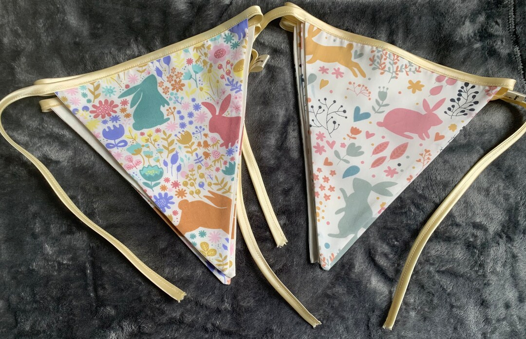 Easter Bunting - Rabbit Bunting - Easter Bunny - Spring Bunting ...