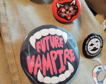 Vampire Buttons Set of 5 Pinbacks Badges 1 Inch - Etsy
