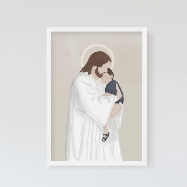 Neutral Christ Wall Art - Etsy