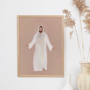 With Open Arms Christ Wall Art LDS Artwork Printable - Etsy