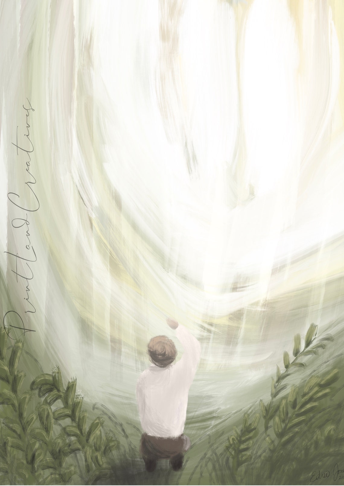 The First Vision Digital Art LDS Wall Art Joseph Smith | Etsy