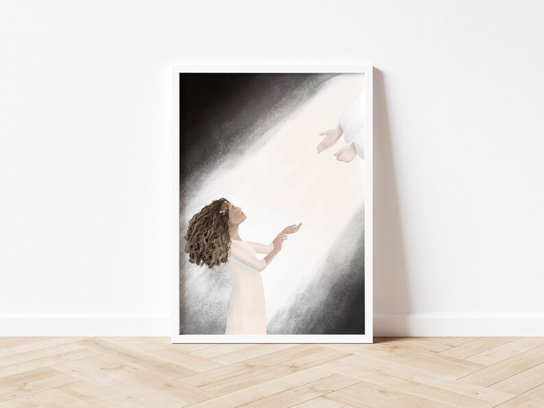 Hope is Christ Wall Art Christian Wall Decor LDS Artwork | Etsy