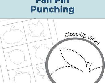 Winter Montessori Pin Punching Printable - Seasonal Preschool Fine ...