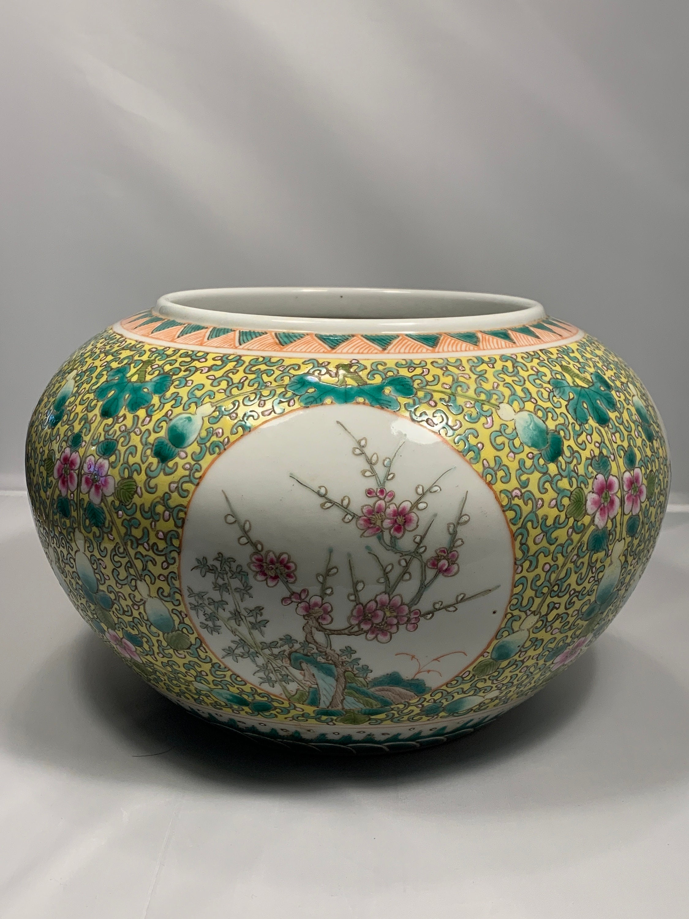 Antique Chinese Large Famille Rose Fish Bowl, Guangxu Mark - Etsy