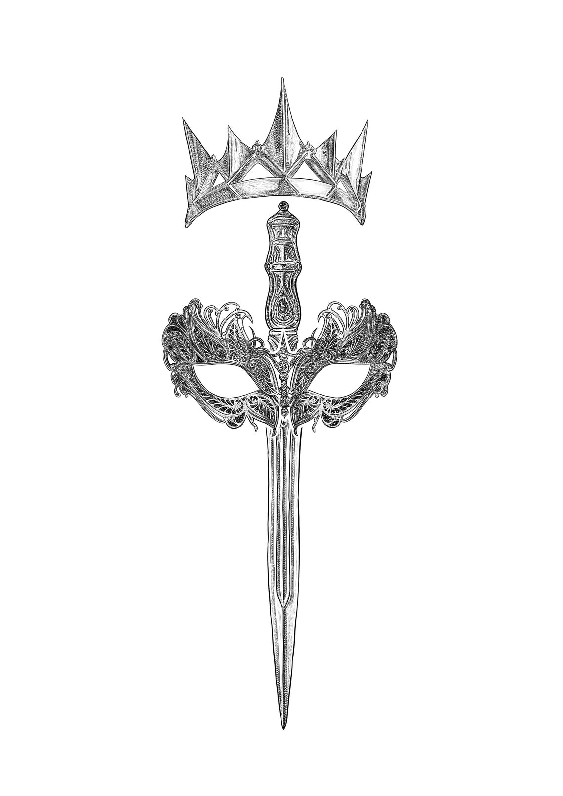 Tattoo Design Nesta / Acotar Inspired 2 Options Tattoo / Crown Sword ...