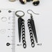 Black Pike Earring Double Black Spike Dangle Double Acrylic - Etsy