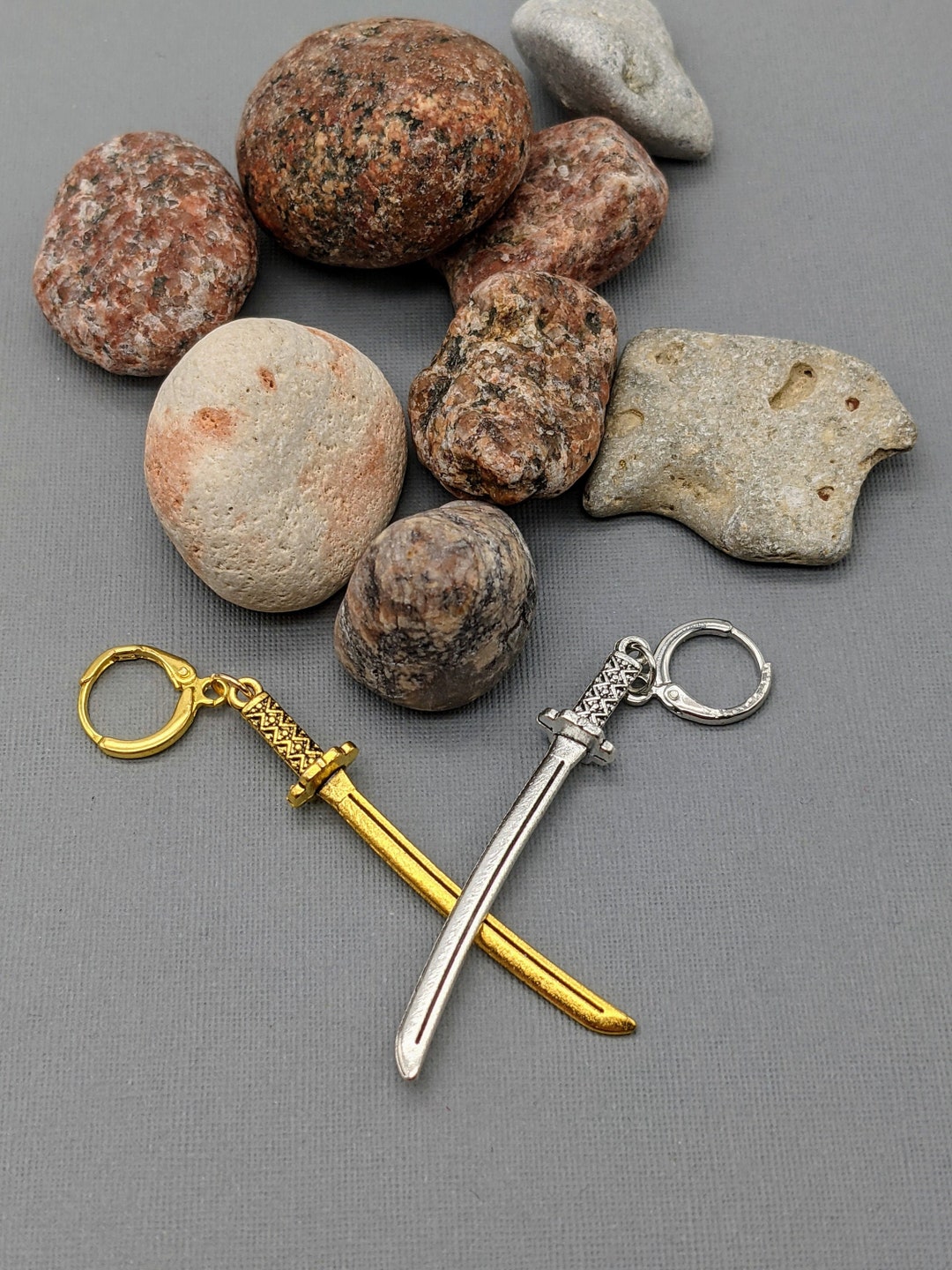 Sword Earring, Weapon Earring, Men Accessories, Boyfriend Gift, Knife ...