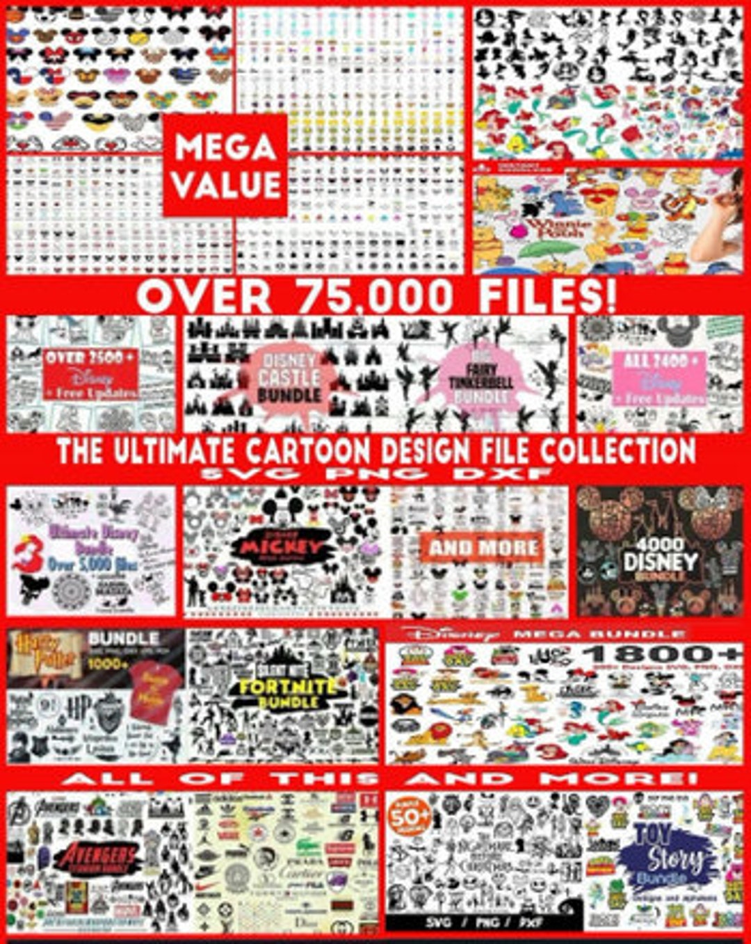 Complete Cartoon File Collection.over 81,000 Files! Largest File Bundle ...