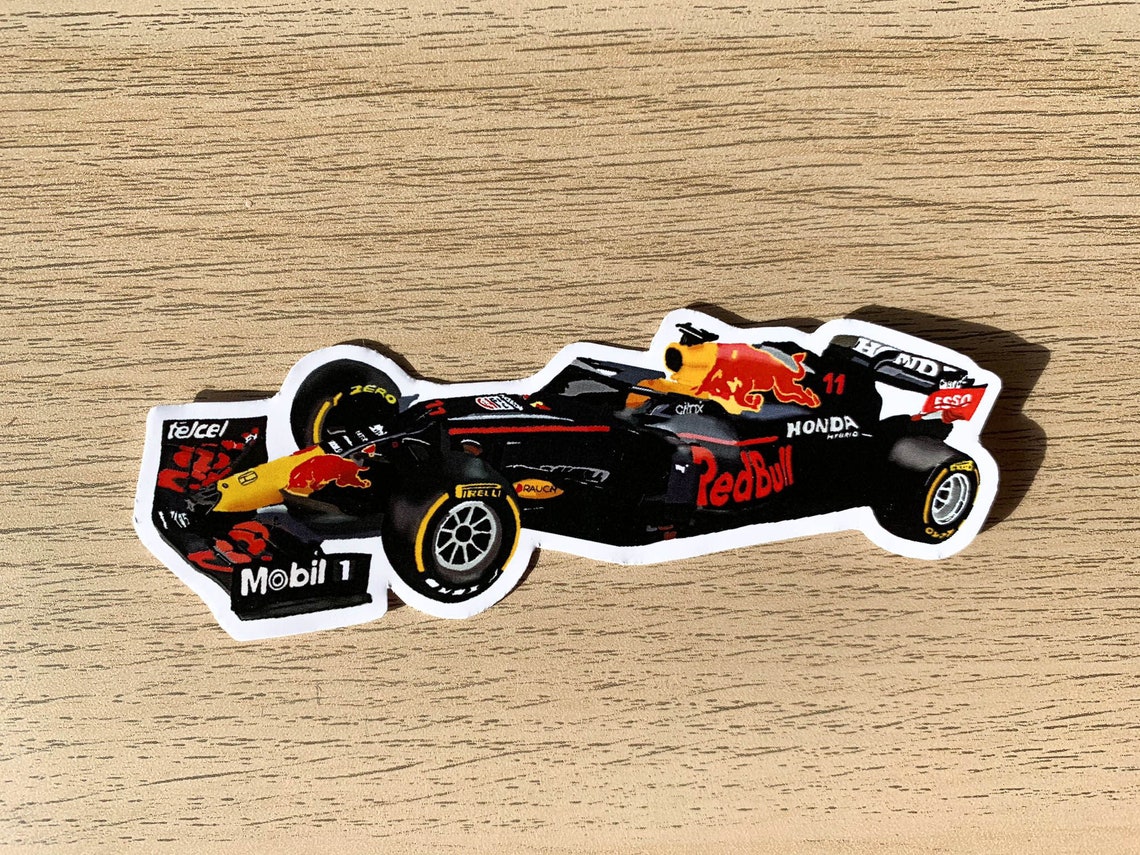 Formula 1 Red Bull Racing Cars Max Verstappen and Sergio Perez | Etsy