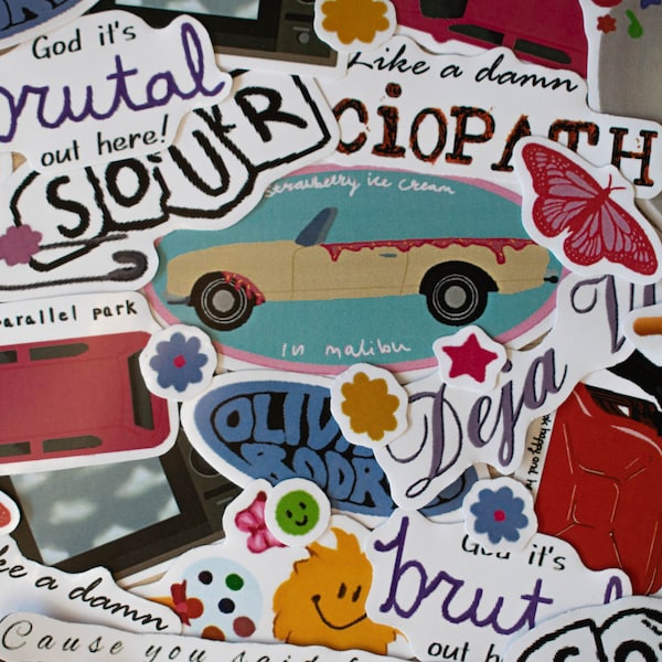 Olivia Rodrigo Stickers - Etsy