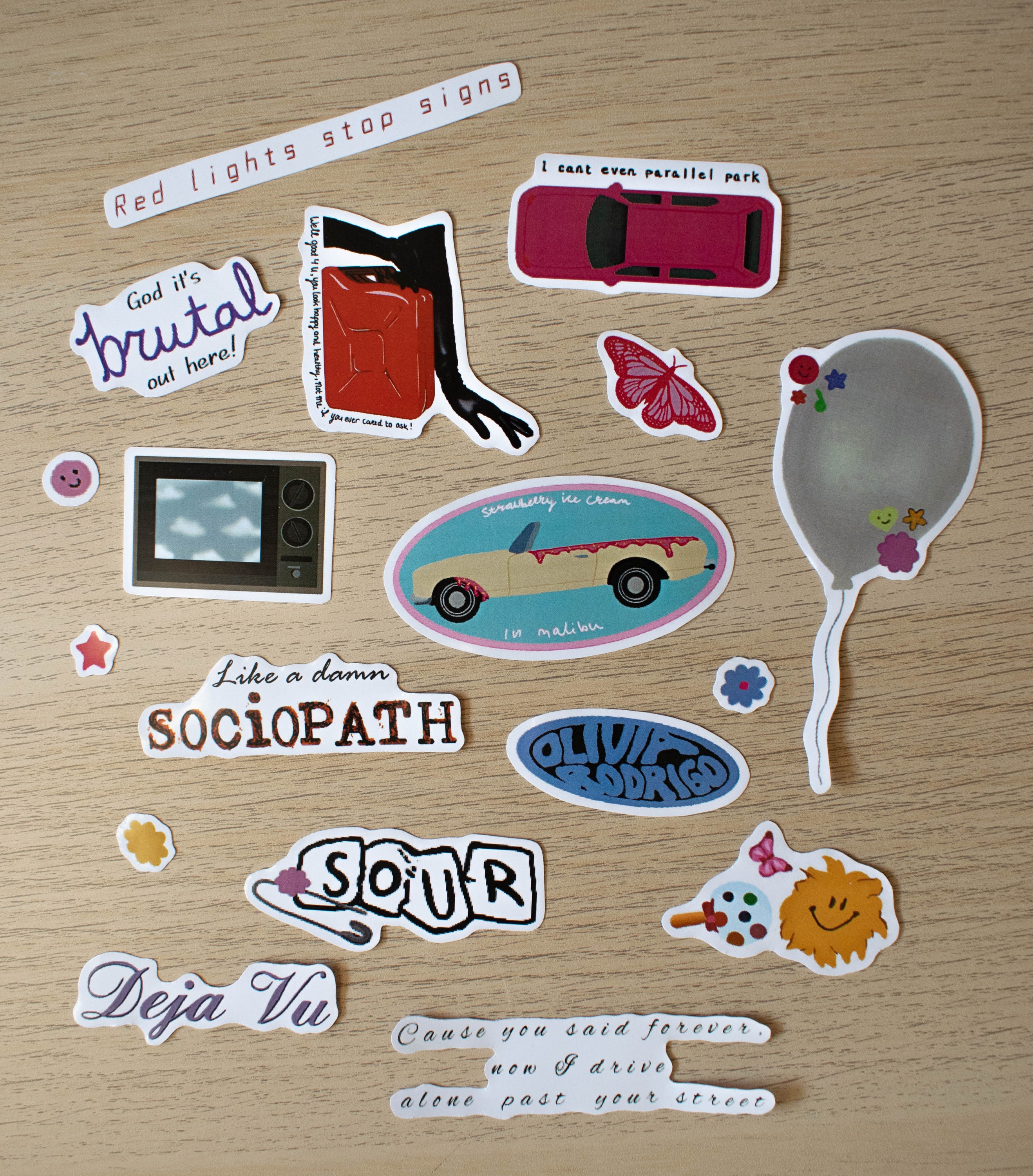 Olivia Rodrigo Sour Stickers - Etsy
