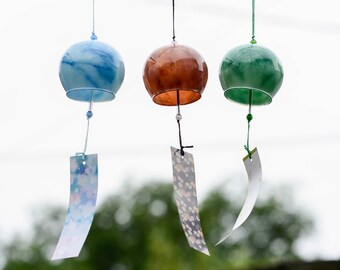Glass Wind Bell - Etsy