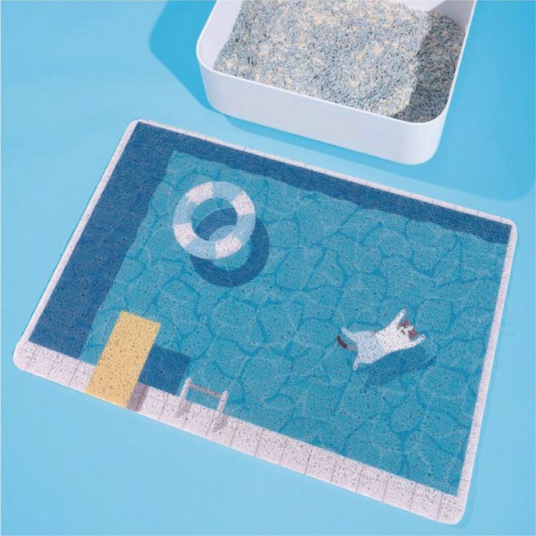 Mat for the Swimming Pool Litter Box Mat Falling Sand - Etsy