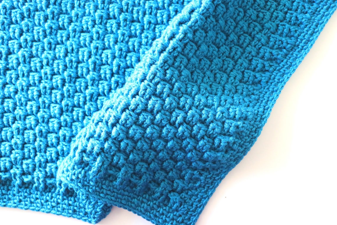Crochet Blue Baby Beginner Blanket | Sirin's Crochet | Instant PDF ...