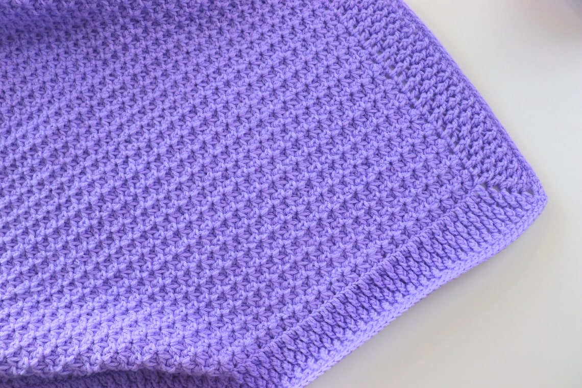 Crochet Simple and Fast Beginner Baby Blanket Pattern - Etsy