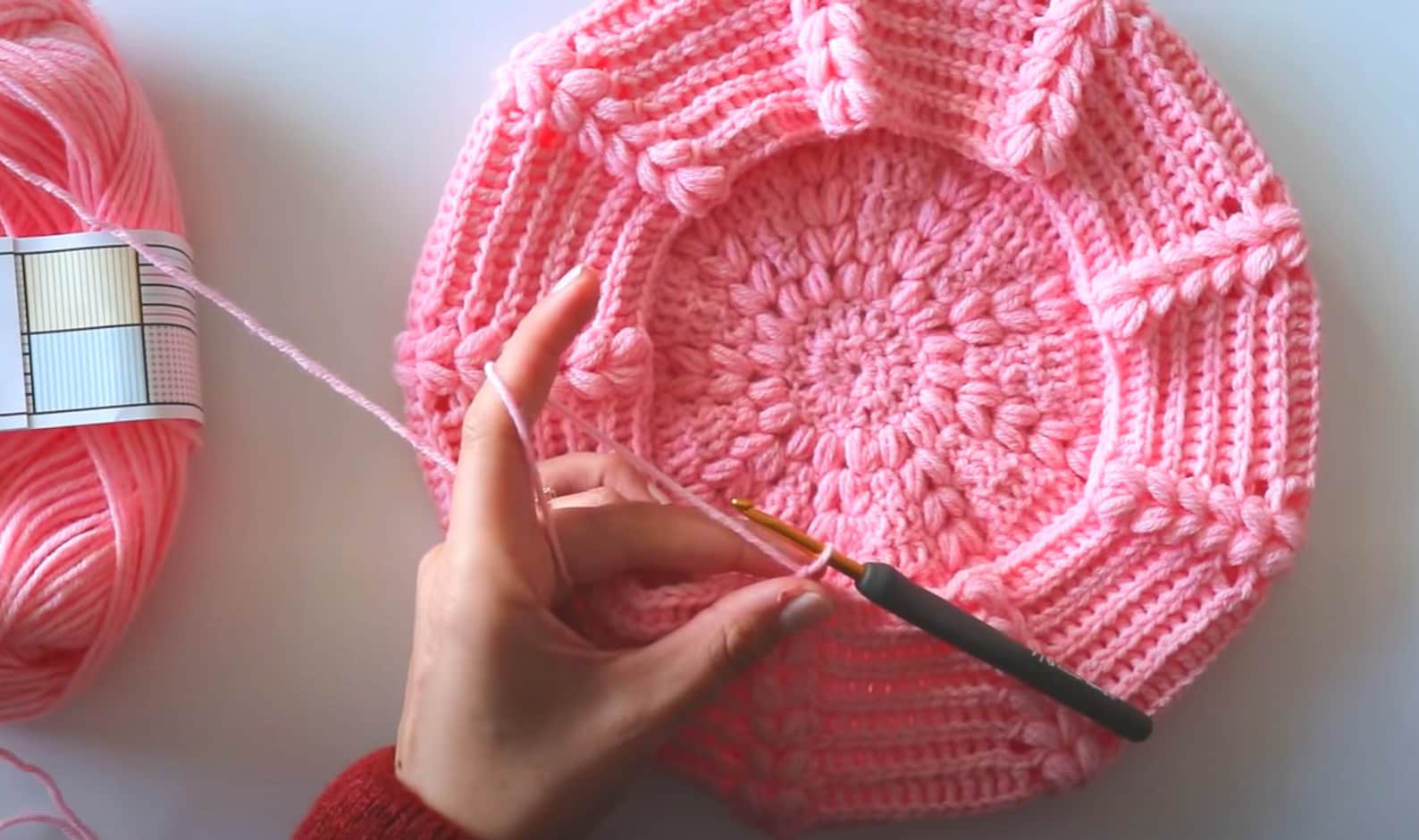 Crochet Pretty Beret Hat Written Pattern | Sirin's Crochet | Instant ...