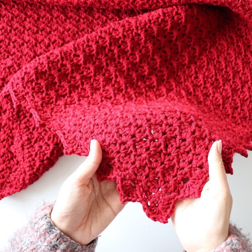 Crochet Easiest Baby Blanket Written Pattern Sirin's - Etsy