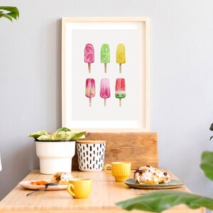 Ice Cream Art Print | Watercolor Ice Cream Art | Summer Sweets ...