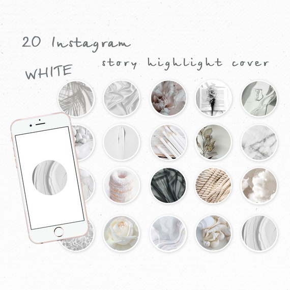 Instagram Story Highlight Covers White Themed Highlight - Etsy