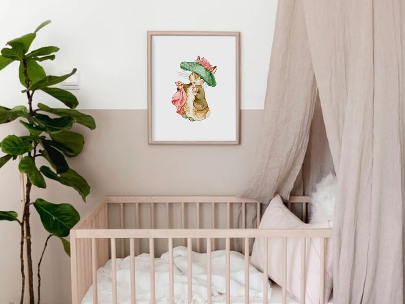 Set of 3 Beatrix Potter Nursery Art Prints | Watercolor Beatrix Potter ...
