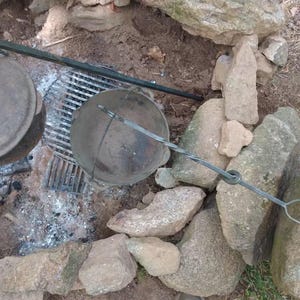 HAND FORGED Campfire Squirrel Cooker Fire Irons - Etsy