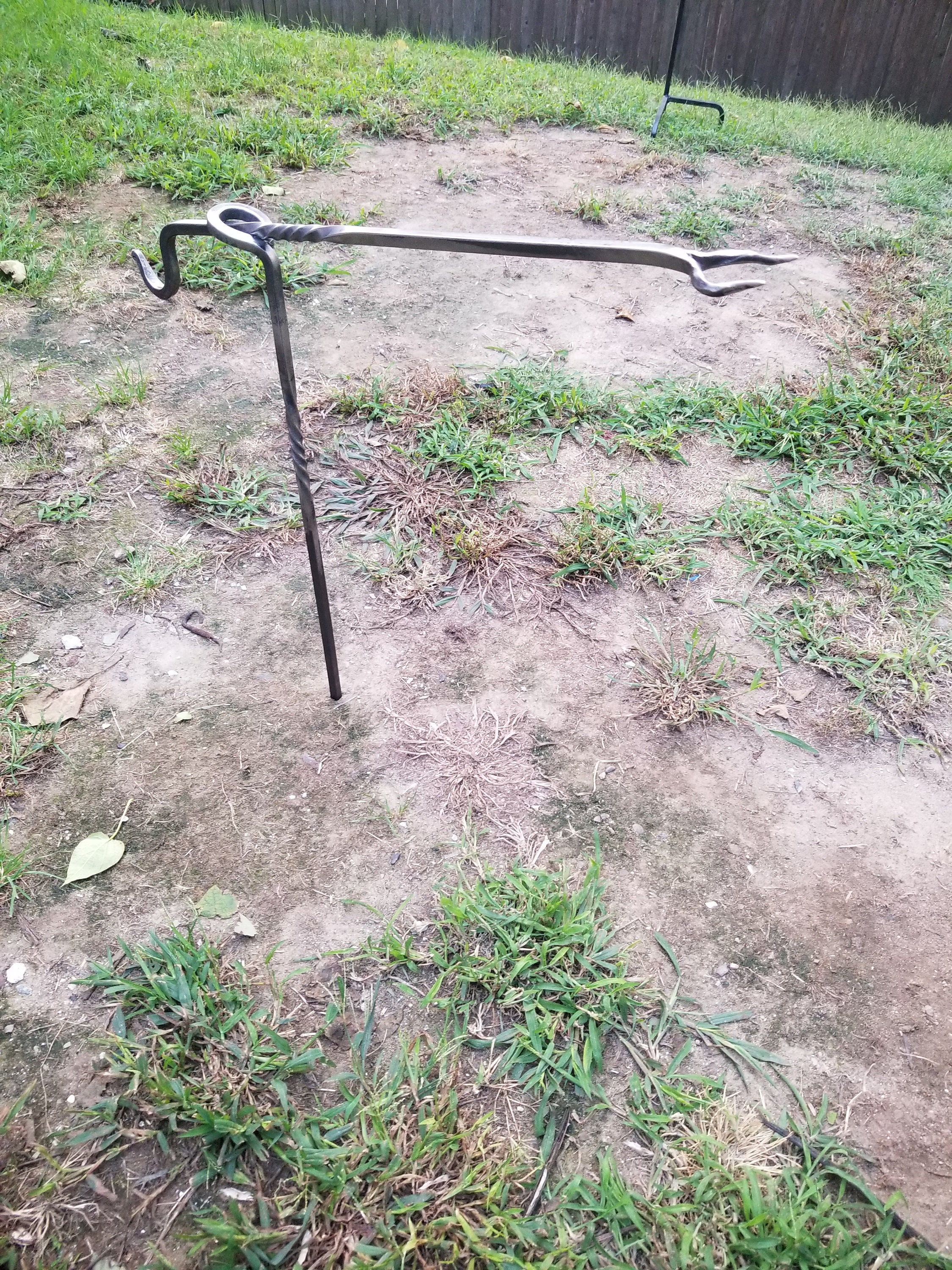 HAND FORGED Campfire Squirrel Cooker Fire Irons - Etsy