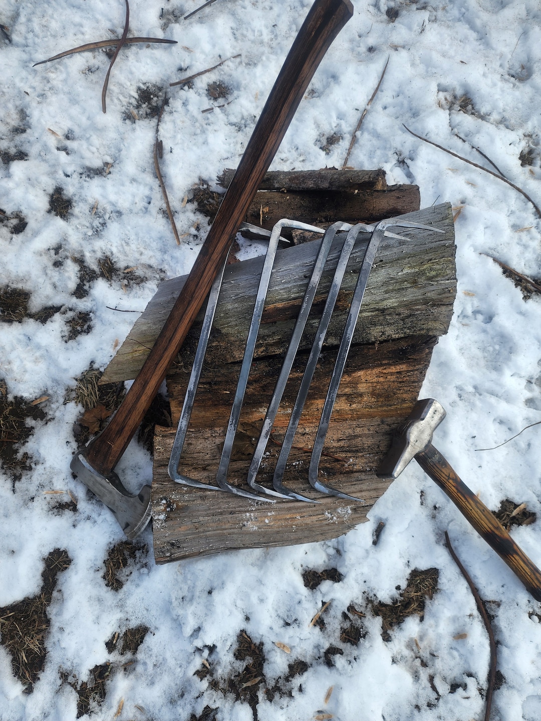 Hand Forged LOG DOGS 5 Pack - Etsy