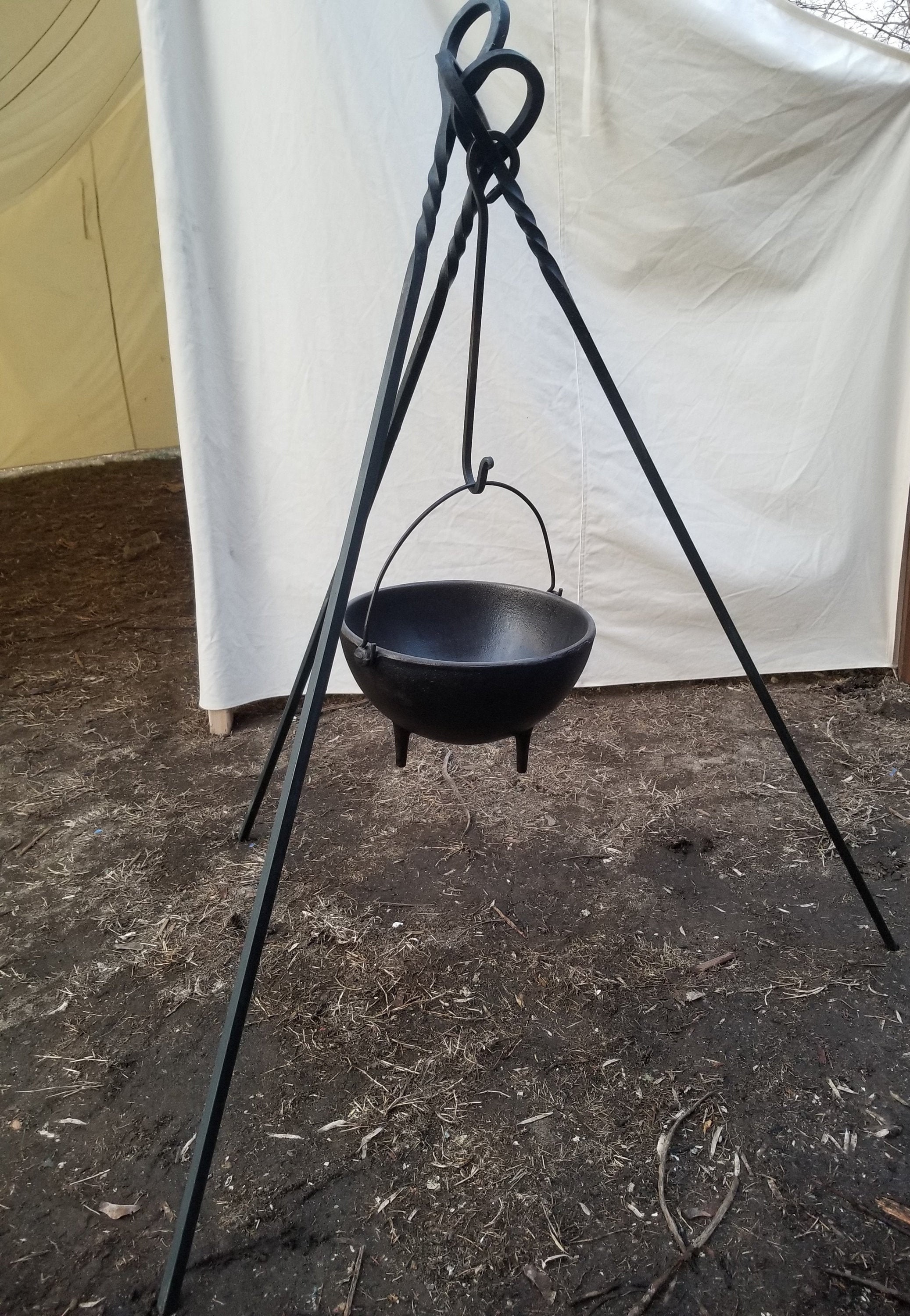 XL Heavy Duty Forged Camp Cooking Tripod Holds OVER 95 POUNDS - Etsy