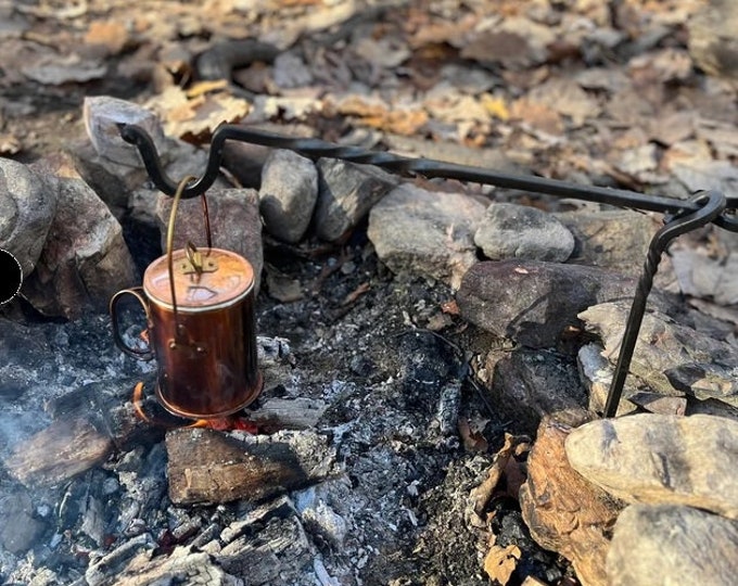 HAND FORGED Campfire Squirrel Cooker Fire Irons - Etsy